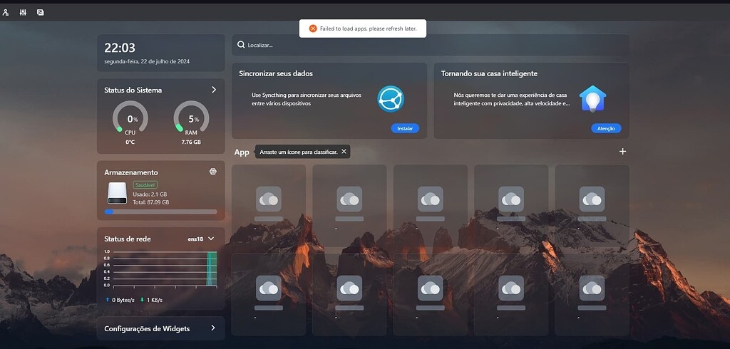 Failed to load apps, please refresh later - General - Big Bear Community
